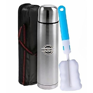 CIGACOR Stainless Steel Thermal Bottle – 17oz Coffee Thermos – Keeps Drinks Hot for 12H / Cold for 24H – Leakproof Lid – Compact & Portable for Car, Office, Gym & Travel – Double Wall Insulated