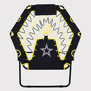 CLATINA Elastic Foldable Colorful Accent Bungee Chair with Headrest Elastic Design Comfortable Fun Accent Bungee Chair for Outdoor Indoor Dorm Bedroom Living Room Gym Capacity up to 275 lb