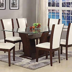 Fab Glass and Mirror 24" X 36" Inch Rectangle 3/8" Thick Tempered Beveled Edge Polish Radius Corners Glass Table Top, Clear