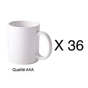 11 oz Porcelain Sublimation Mugs- Case of 36 Mugs