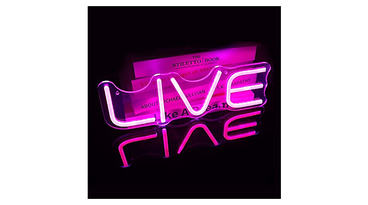 LIVE Neon Sign for Streamers - Eye-Catching Decor