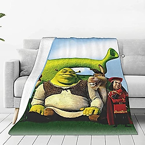 Cartoon Blanket 50"x60" Flannel Thick Soft Throw Blanket Winter Warm Blanket Printed Cartoon Pattern Custom Cute Lightweight Sleep Comfort for Couch Grils Boys Adults