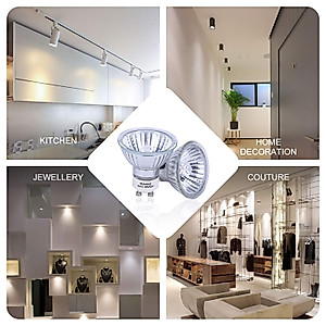 50 Watt GU10 Halogen Bulb, MR16 GU10 Base 120-Volt Light Bulb, Halogen 50W 120V MR16 Flood Light Bulbs,3-Pack