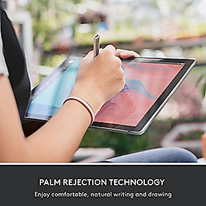 Logitech Crayon Digital Pencil (iPads with USB-C Ports) Featuring Apple Technology, No Lag Pixel-Precision, and Dynamic Smart Tip with Fast Charge - Silver