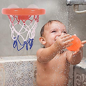 KXT Baby Bath Toys, Basketball Toy with Suction Cup, Bath Toy for Toddler, Toy for Boys & Girls 3 Months and up, Perfect Baby Toy for Gift