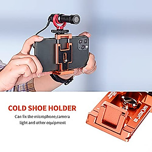 K&F Concept Aluminum Alloy Quick Release Plate with 1/4 Inch Screw for Camera, Cage, Cellphone etc (Orange)
