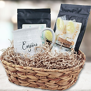 MagicWater Supply Soft & Thin Cut Crinkle Paper Shred Filler (1/2 LB) for Gift Wrapping & Basket Filling - Kraft