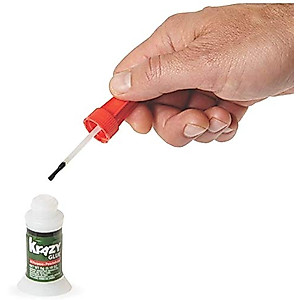 Krazy Glue Home & Office Brush On Super Glue, Brush Applicator, 5 Grams (2 Pack)