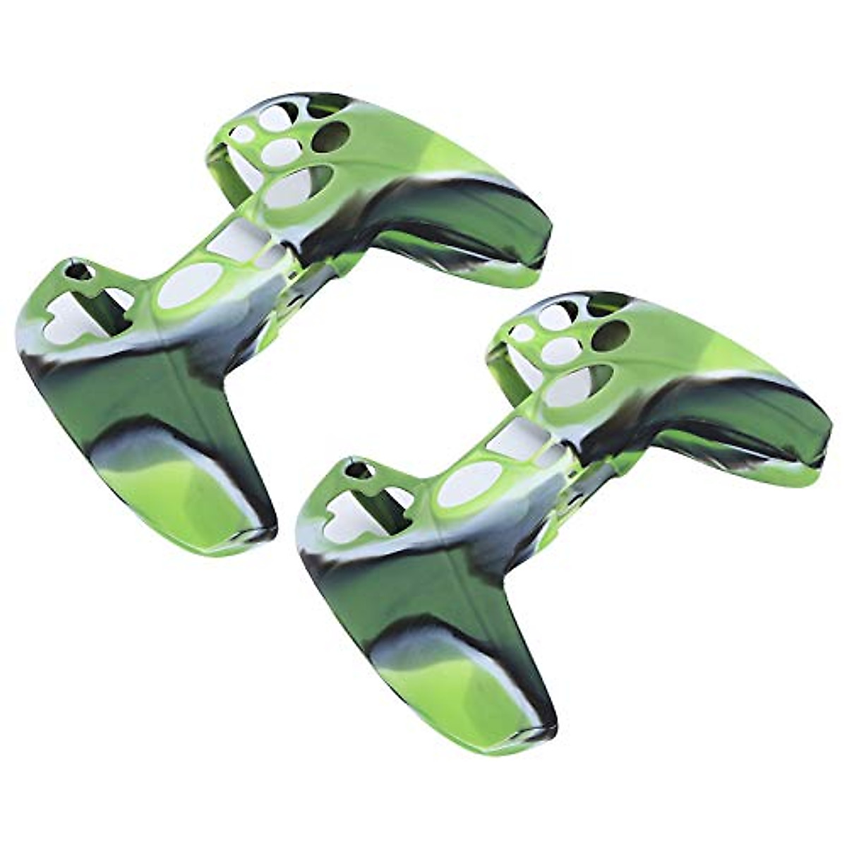 Gamepad Protective Cover Comfortable Anti Extrusion Dust Proof Sweat Proof Game Controller Skin ,for Gamepad(Camouflage green)