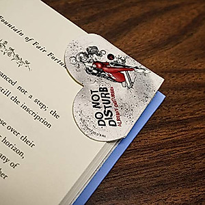 Harley Quinn Already Disturbed Heart Faux Leather Bookmark - Set of 2