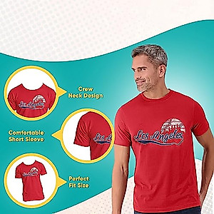 BROOKLYN VERTICAL Mens Baseball Sports Fan Short Sleeve T-Shirt with Chest Print| New York, Atlanta, St. Louis, Los Angeles (as1, Alpha, xx_l, Regular, Regular, Atlanta)