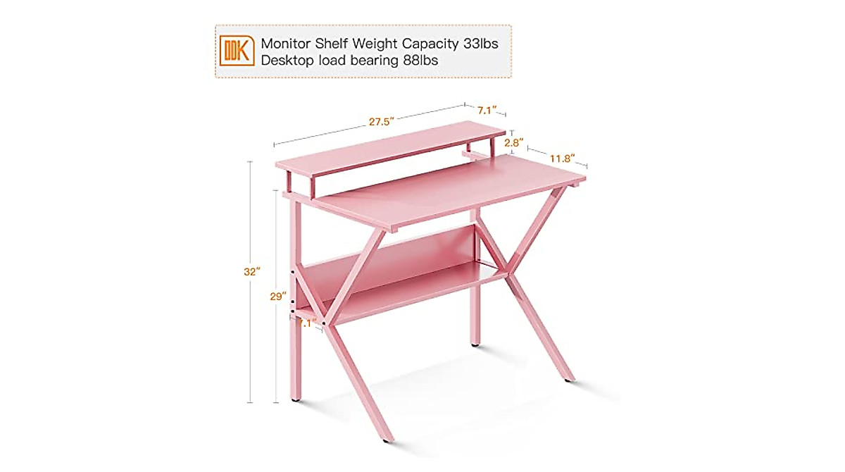 Compact ODK Small Computer Desk for Small Spaces