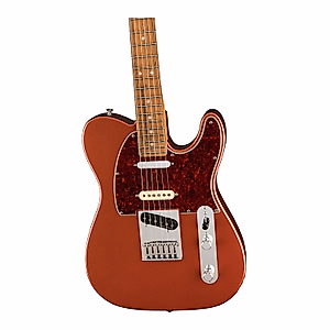 Fender Player Plus Nashville Telecaster Electric Guitar, with 2-Year Warranty, Aged Candy Apple Red, Pau Ferro Fingerboard