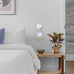 CUHIOY Homepod Mini Wall Mount Holder, Homepod Mini Plug Mount with Cord Management, No Messy Wires or Screws, Perfect Space-Saving Accessories (White, 1 Pack)