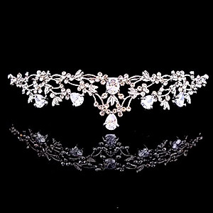 AYBAL Hairpin Crystal Ziron Bridal Crown Wedding Crown Princess Hairhoop Hairband Hair Jewelry Wedding Headdress for Women Girl Decor