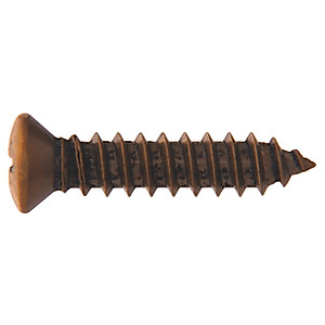 The Hillman Group 2853 8 x 3/4-Inch Oval Head Antique Brass Decorative Sheet Metal Screw, 30-Pack