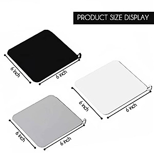SUQMZAK Tub Stopper Silicone Drain Stopper,Bathroom Drain Anti-Odor Mat,Shower Drain Stopper for Bath, Kitchen Sink Cover for Bathroom Toilet Kitchen and Laundry 3 Pieces(Grey、White、Black) …