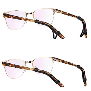 SMARTTOP Glasses Ear Cushion-Anti-Slip Eyeglasses Ear Grips Sleeve-Silicone Soft Glasses Ear Hook Holder For Men Women Kids Sports Study and Work (BLACK,6pairs)