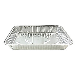 Handi-Foil 13" x 9" Oblong Aluminum Foil Disposable Cake Pan - REF # 394 (Pack of 12)