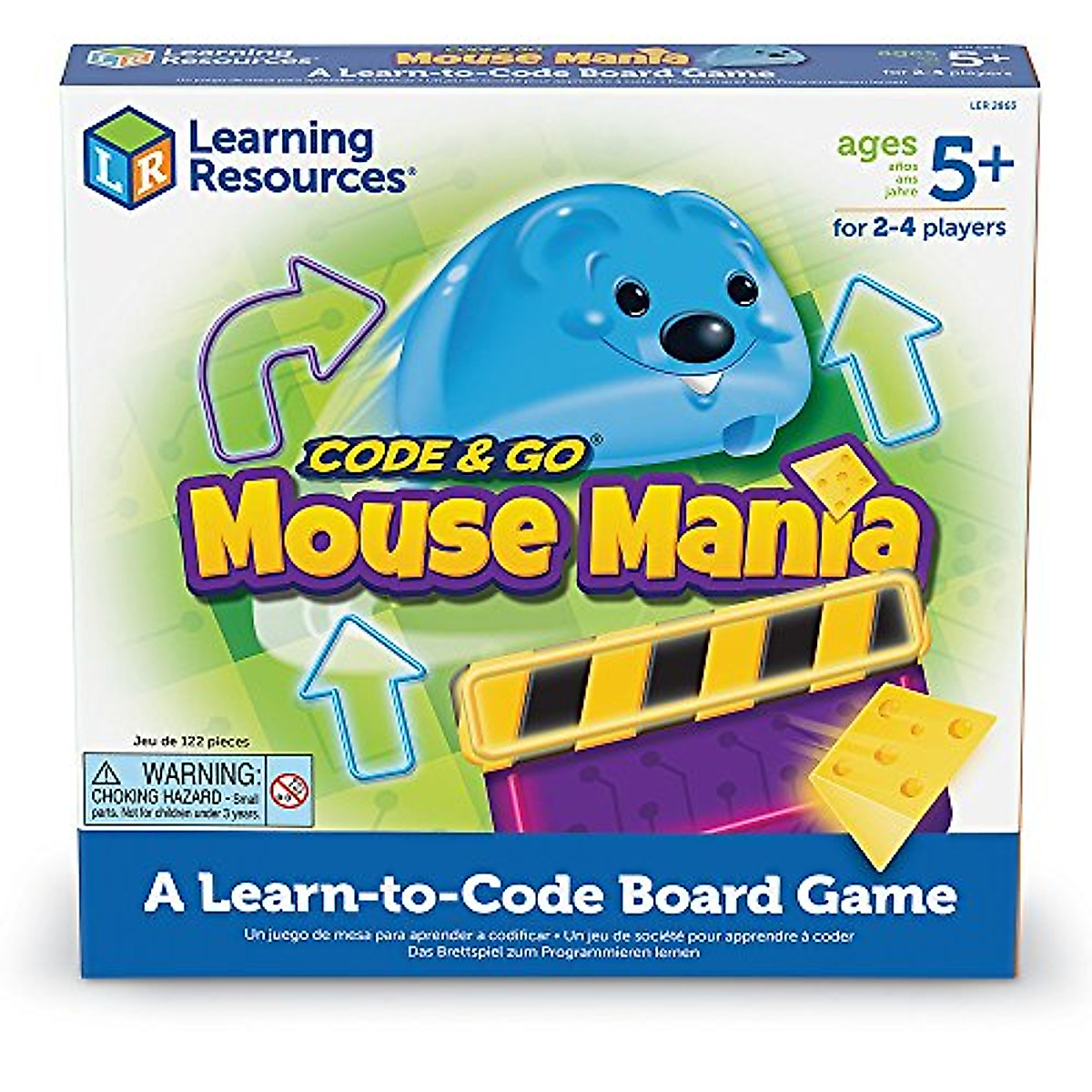 Learning Resources Code & Go Robot Mouse Board Game, STEM, Early Coding Game, Ages 5+