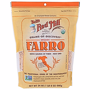 BOBS RED MILL Organic Whole Grain Farro, 24 OZ