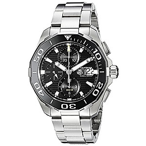 TAG Heuer Men's CAY211A.BA0927 Aquaracr Analog Display Swiss Automatic Silver Watch