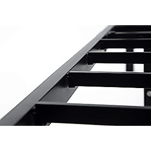 AROMUSTIME 16 Inch Reinfore Metal Platform Bed Frame with Round Legs / 3,800 lbs Heavy Duty Steel Slat Easy Assembly Mattress Foundation/Noise Free/Box Spring Replacement, King