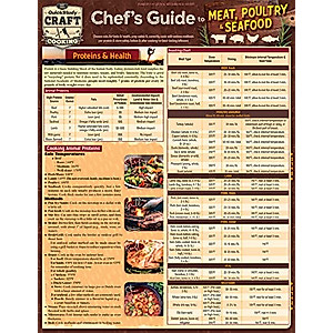 Chef's Guide to Meat, Poultry & Seafood: a QuickStudy Laminated Reference (QuickStudy Craft)