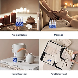 Newzoll 5Pcs 15ml (1/2oz) Dropper Vials Ceramic Perfume Bottles Empty Dropper Bottles Containers Jars for Essential Oils Cosmetic Liquid, Dropping Bottles with 3 Funnels