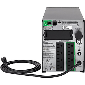 APC 1500VA Smart UPS with SmartConnect, SMT1500C Sinewave UPS Battery Backup, AVR, 120V, Line Interactive Uninterruptible Power Supply with Ethernet Cable, Wire Ties & Cleaning Kit