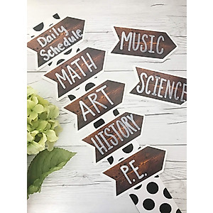 Schoolgirl Style - Industrial Chic | Arrows Colorful Cut-Outs, Classroom Décor, 36 Pieces, Multi (120545)