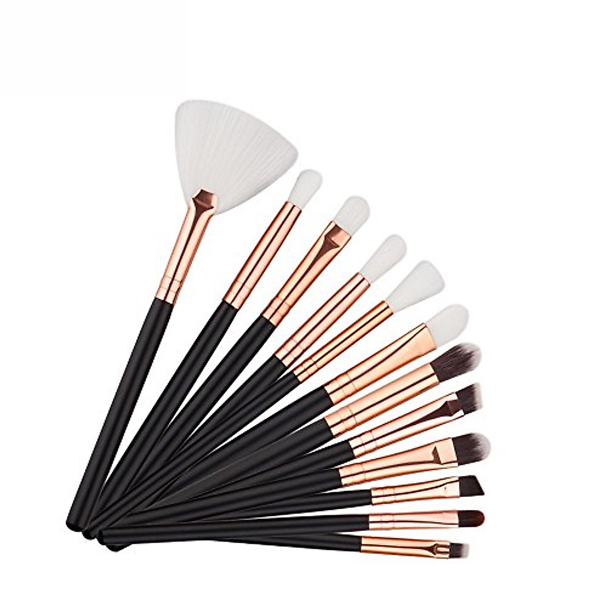 Be Mall Makeup Brushes 12pcs Makeup Brush Set tools Make-up Toiletry Kit Wool Make Up Brush Set Chfafgf115pn