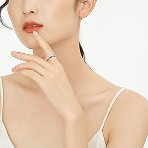 Ladytree Anxiety Spinner Rings Sunflower You Are My Sunshine Fidget Ring Sterling Silver ADHD Stress Relieving Engagement Wedding Promise Band Mothers Day for Mom Daughter Size 8