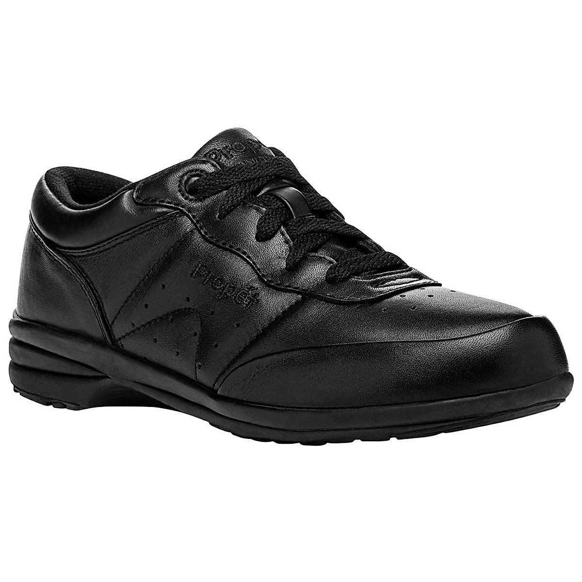 Propét Women Washable Walker Sneaker, SR Black, 9 Slim US