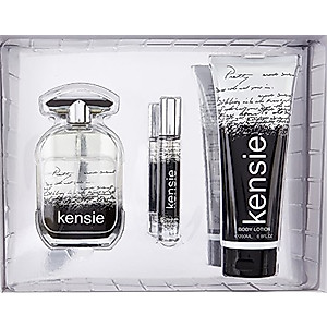 Kensie Fragrance for Her Eau De Parfum 3.4 FL. Oz, Eau De Parfum 0.3 FL. Oz, and Body Lotion 6.8 Oz