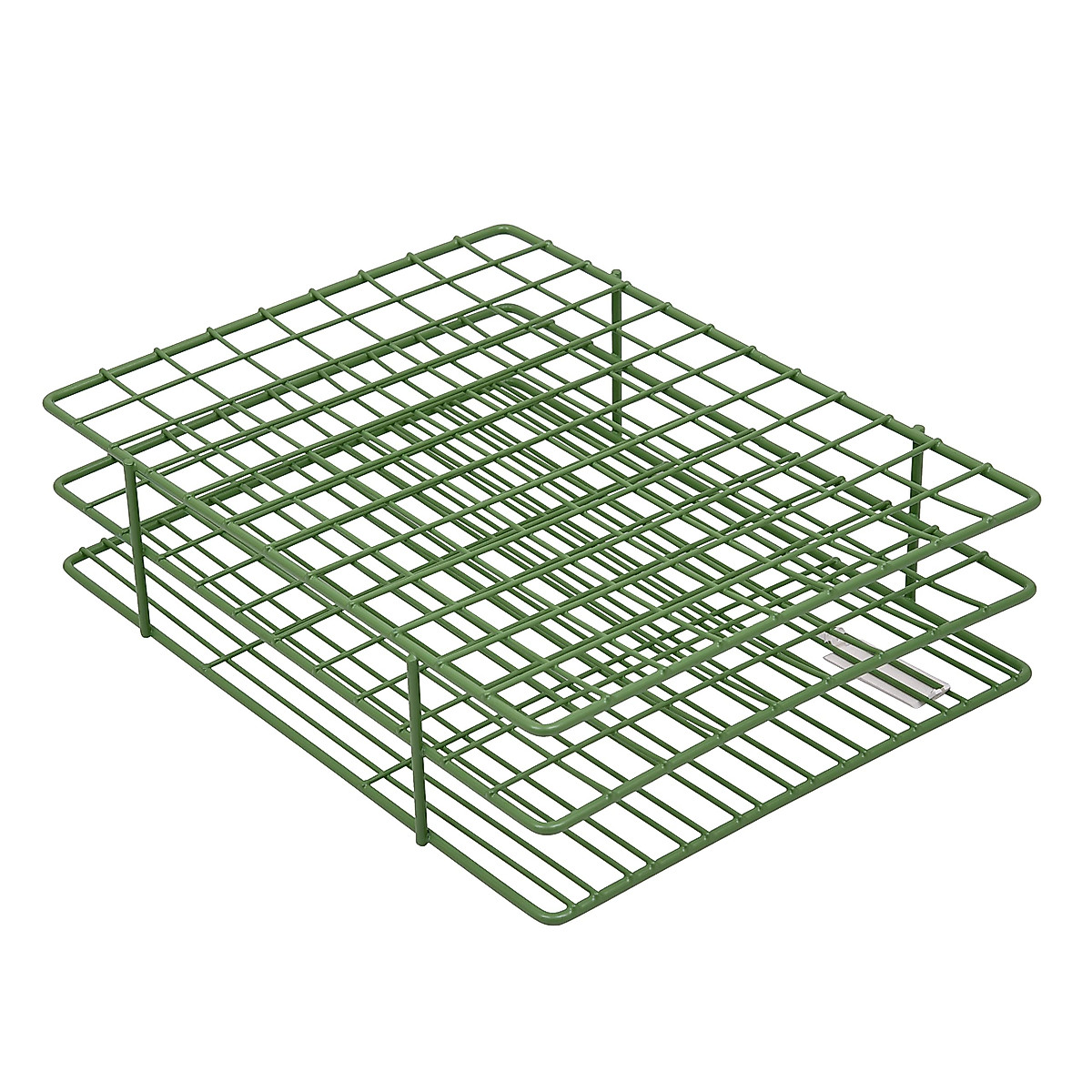 SP Bel-Art Poxygrid Test Tube Rack; For 13-16mm Tubes, 108 Places, Green (F18759-0000)