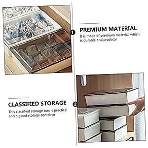 Abaodam 1Pc Box Storage Box containers for clothes plastic container with lid clothes drawers lingerie drawer dividers wall hanging storage bag plastic socks Organizer Bra Storage Tray tie