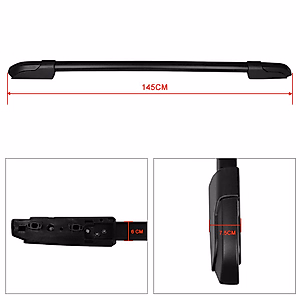 ECCPP Roof Rack Side Rails Compatible for Honda Pilot 2009-2015 Cargo Racks Rooftop Luggage Canoe Kayak Carrier Rack - Max Load 165LBS Kayak Rack Accessories