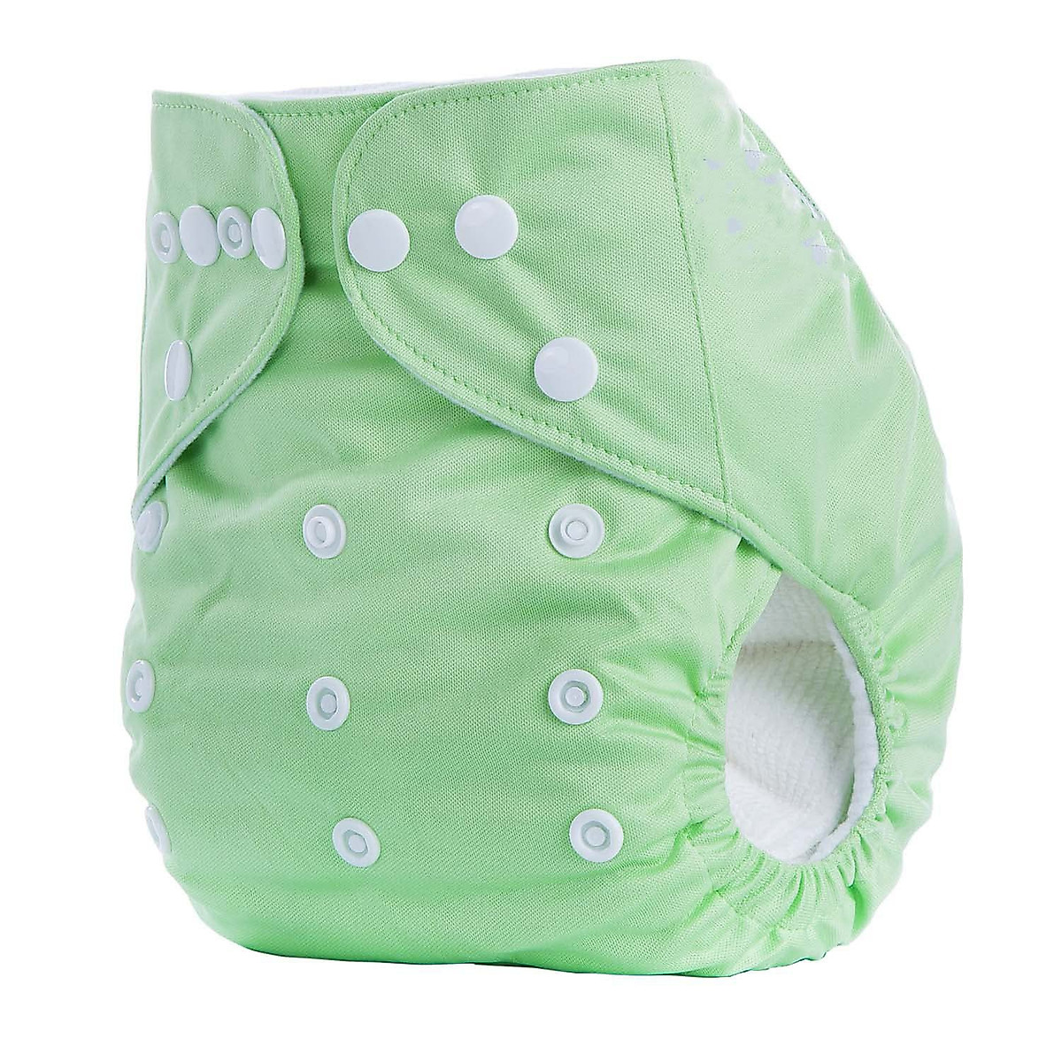 Reusable Cloth Diapers Newborn for Boys and Girls One Size Adjustable Washable Pocket Diaper Cover 6 Reusable Diapers + 6 Charcoal Bamboo Inserts+2 Microfiber Inserts and 1 Reusable Diapers Wet Bag