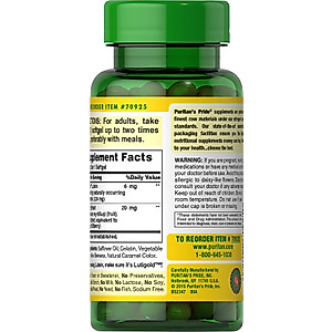 Puritan's Pride Herbavision with Lutein, Zeaxanthin and Bilberry Contributes to Healthy Vision,240 Softgels by Puritan's Pride, 240 Count (70925)