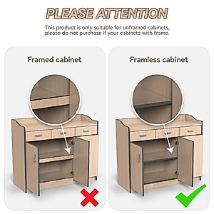 2 Pack Expandable Pull Out Cabinet Organizer Adhesive, Peel And Stick Slide Out Drawers for Kitchen Cabinets,Cabinet Pull Out Shelves For Kitchen Pantry Organization Adjustable Width 12.6"-21"