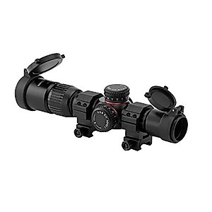 Monstrum G2 1-4x24 First Focal Plane FFP Rifle Scope with Illuminated BDC Reticle | Black