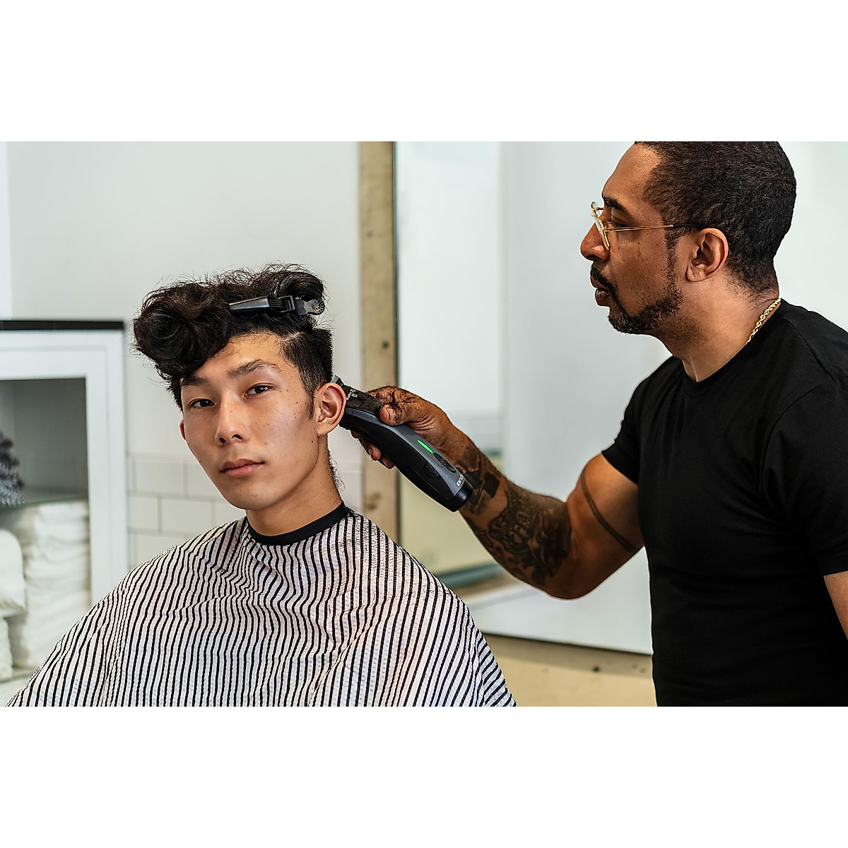 Andis 79160 Supra ZR II Cordless Rechargeable Hair & Beard Trimmer, Detachable Blade Clipper, Lithium-Ion Powerful Battery, Black