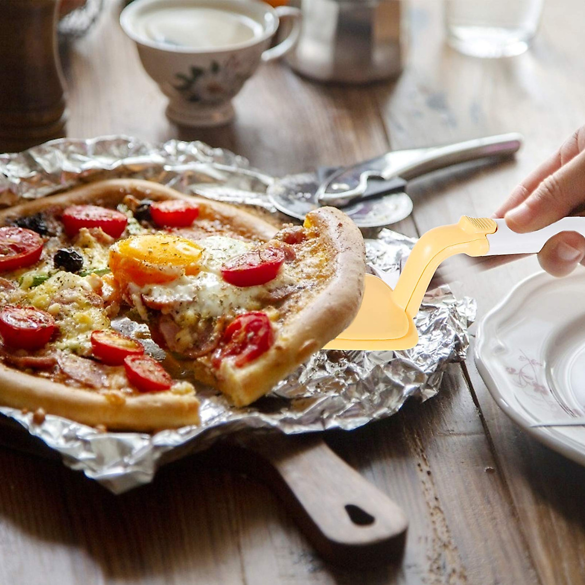 Hemoton Pie Server Cake Cutter Dessert Slicer Spatula Pizza Shovel Dough Pastry Scraper for Pizza Food Tart Cheese Home Restaurant