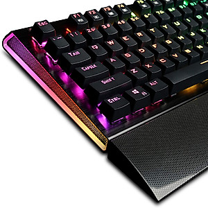 CyberpowerPC Skorpion K2 CPSK305 RGB Mechanical Gaming Keyboard with Kontact ™ Brown (Tactlile) Mechanical Switches,Black