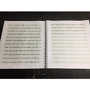 Channie’s Handwriting Improvement Spiral Notebook, Stylish Visual Writing & Printing Aid for Elementary School Students and Special Needs Kids & Teens, 120 Pages, Thick Paper, Size 10.5" x 9.5"