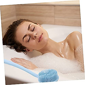 FOMIYES 4pcs Loofah Use Men with Cleaning Soft Wet Double Brushes Household Scrubber Dual-Sided Practical or Exfoliator Back Portable Washer Skin Bathroom Convenient Exfoliating Long