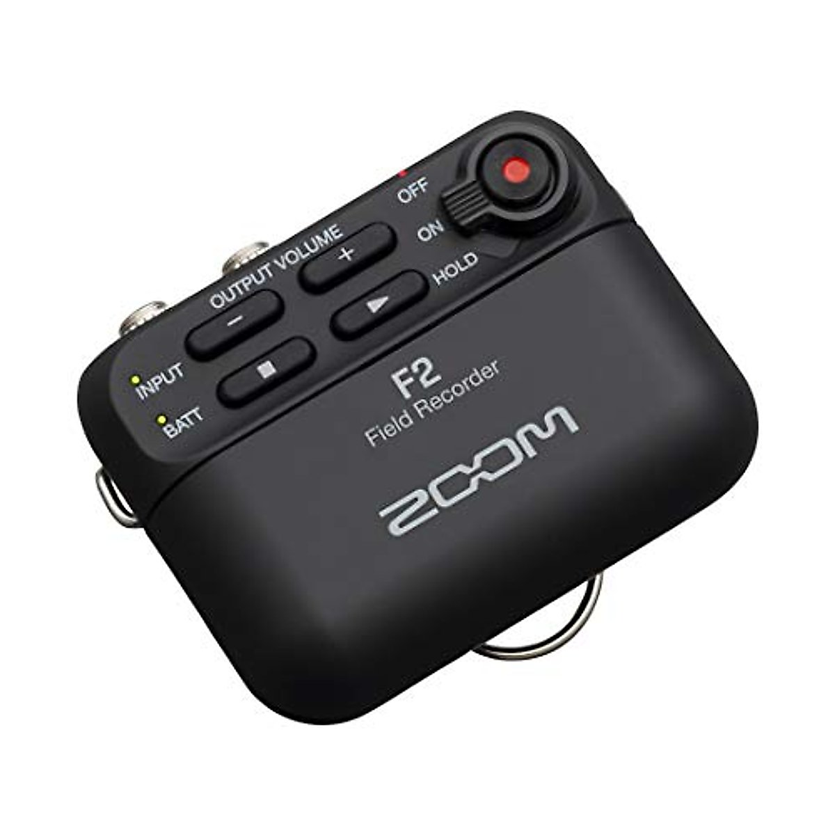 Zoom F2 Lavalier Body-Pack Compact Recorder, 32-Bit Float Recording, No Clipping, Audio for Video, Records to SD, and Battery Powered with Included Lavalier Microphone