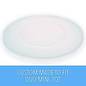 IMPRESA 3 Quart Silicone Lid - Instant Pot -Compatible - Insta Pot Pressure Cooker Lid for All Mini 3 Qt Models