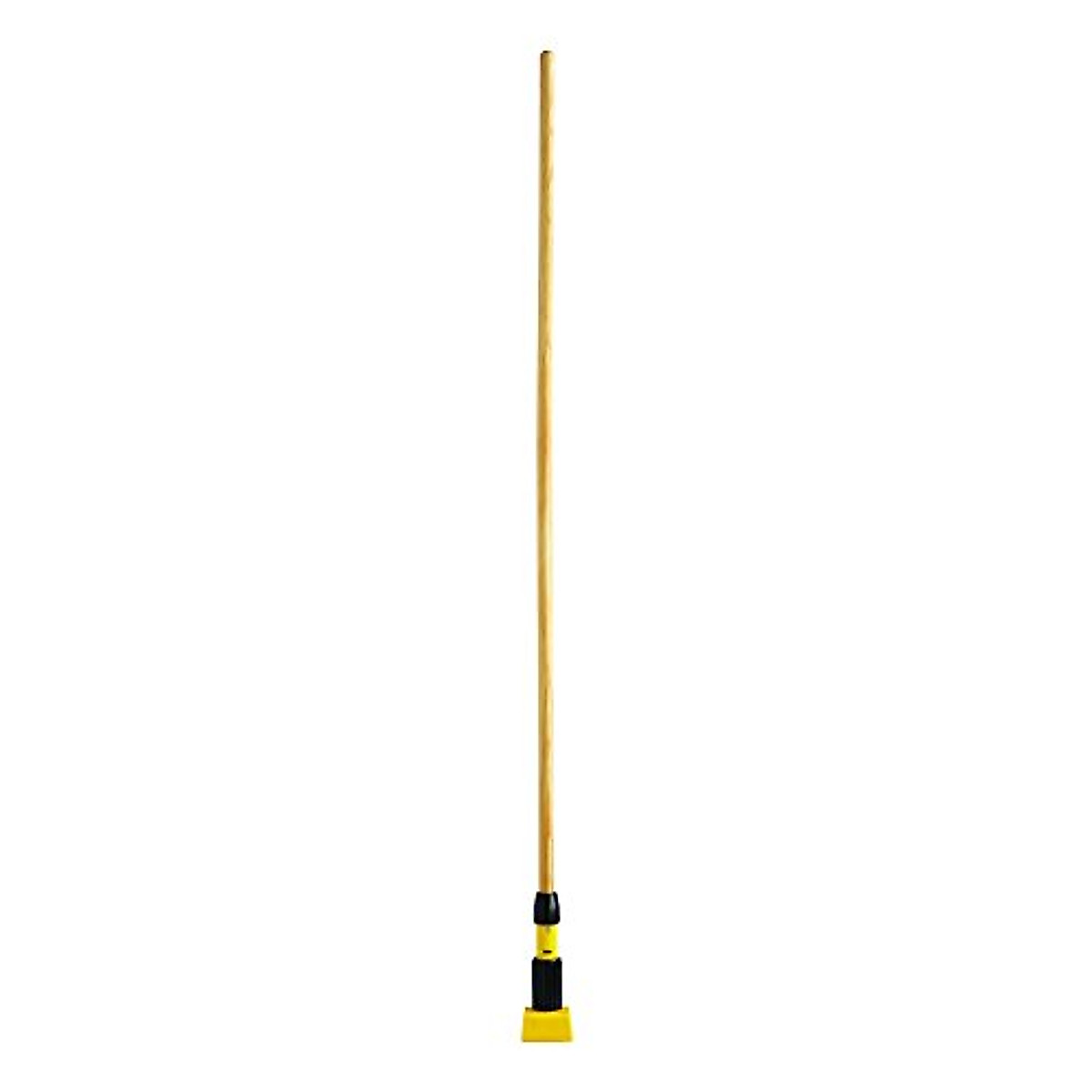 Rubbermaid Commercial Products Wood Mop Handle, 60-Inch, Lightweight Wet Mop Gripper with Heavy-Duty Clamp Handle for Floor Cleaning